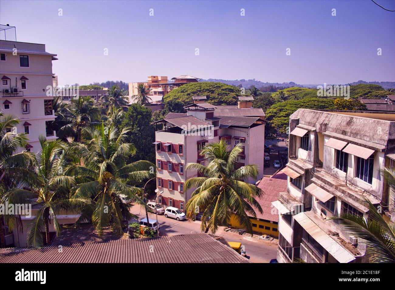 The view of architecture in Goa located in India which once colonized ...