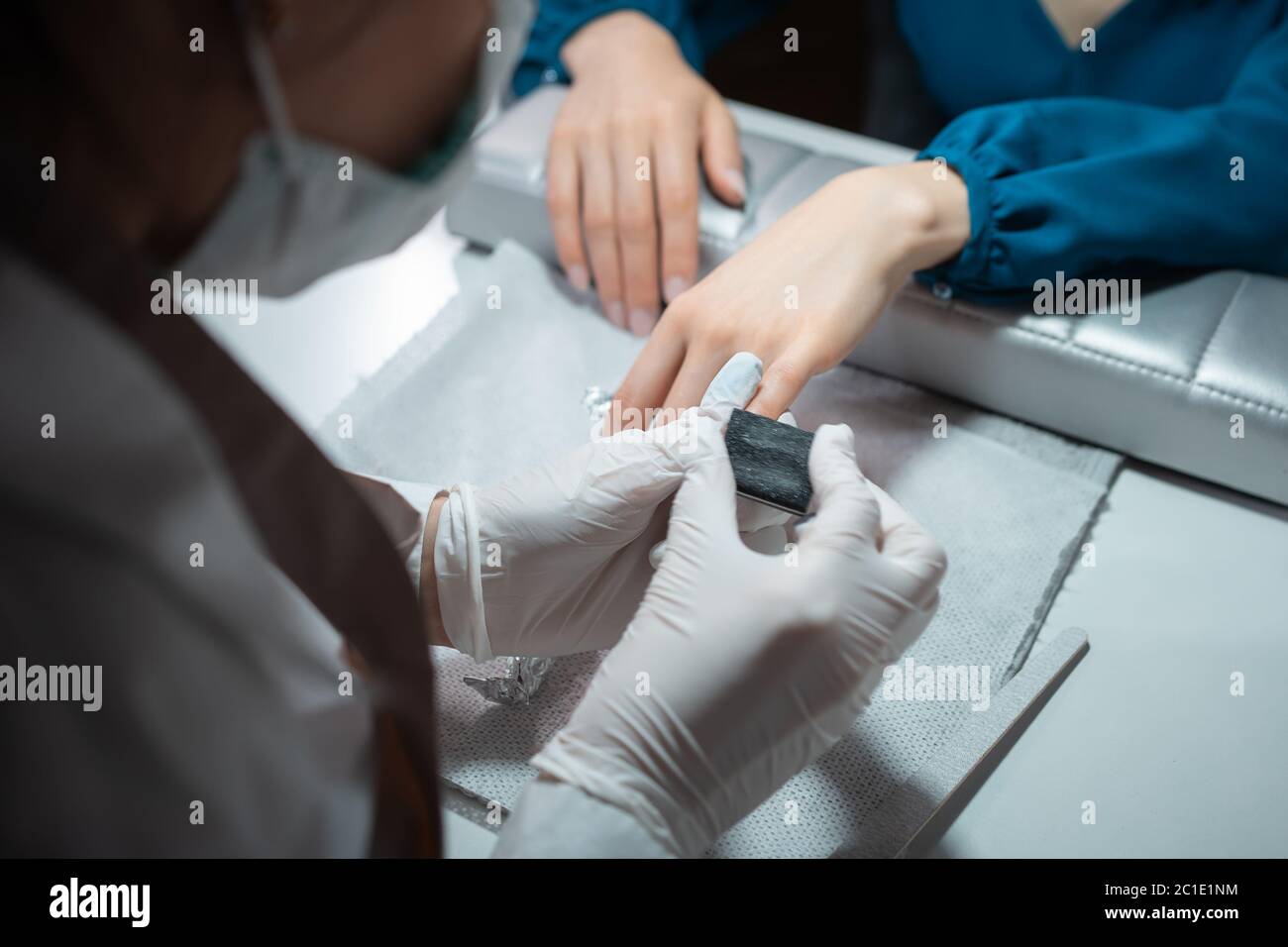 Closeup hand using nail clipper hi-res stock photography and images - Alamy
