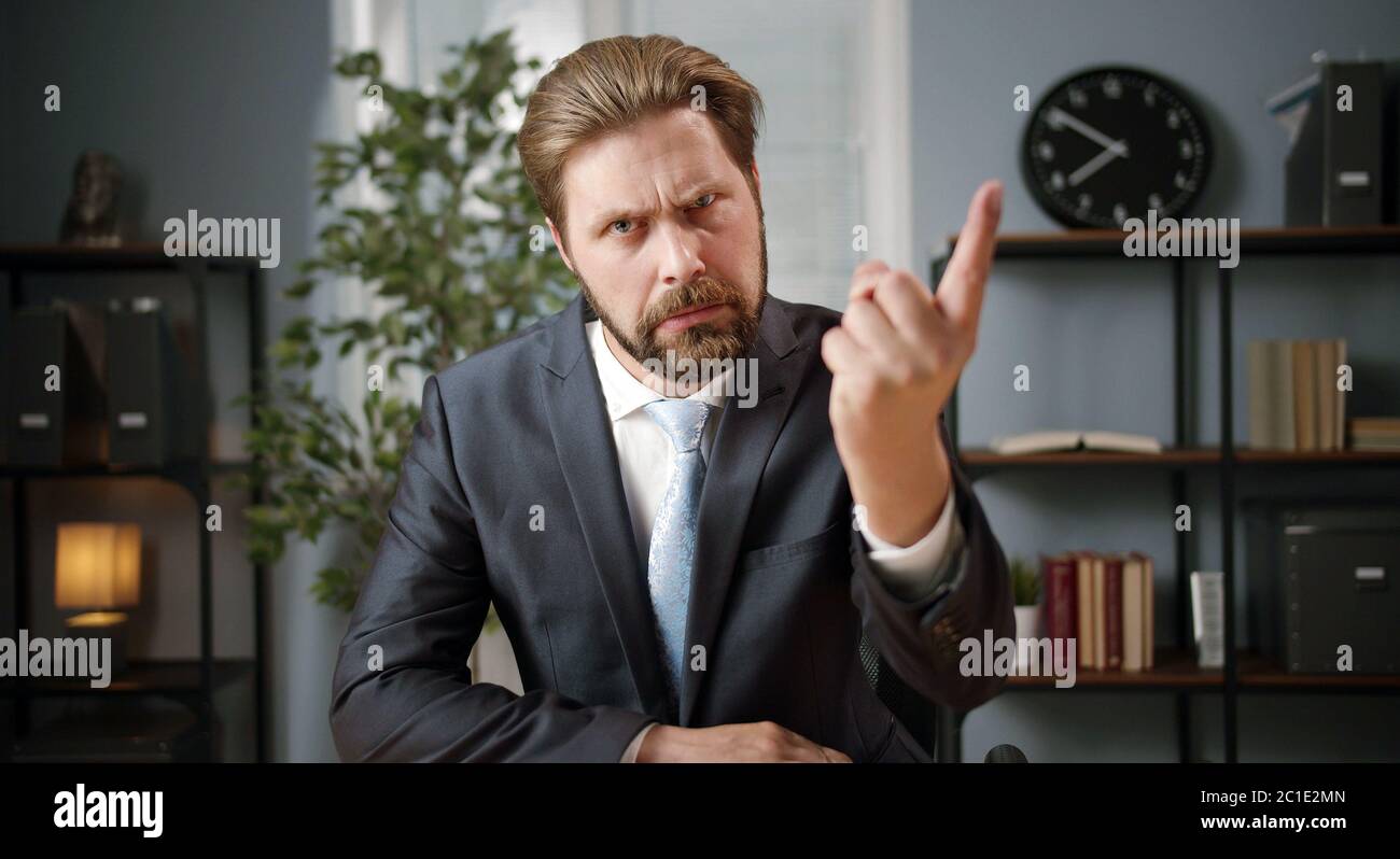 Angry pointing finger hi-res stock photography and images - Alamy