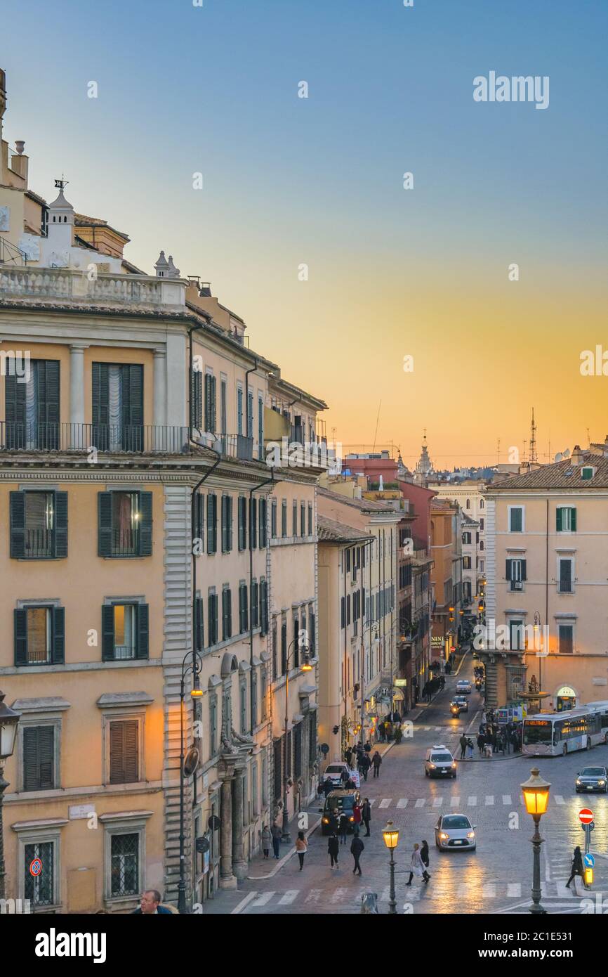 Aerial Urban Scene, Rome, Italy Stock Photo - Alamy