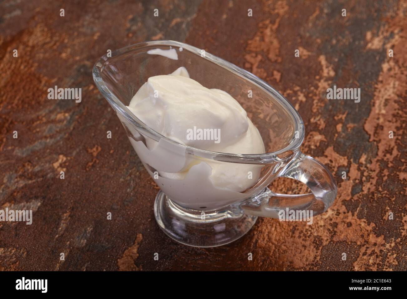 Dairy product - Sour cream in the bowl Stock Photo - Alamy