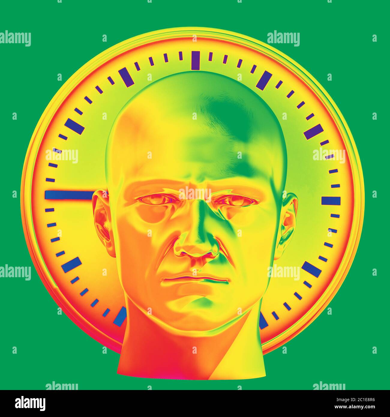 Man and Time Concept Stock Photo - Alamy