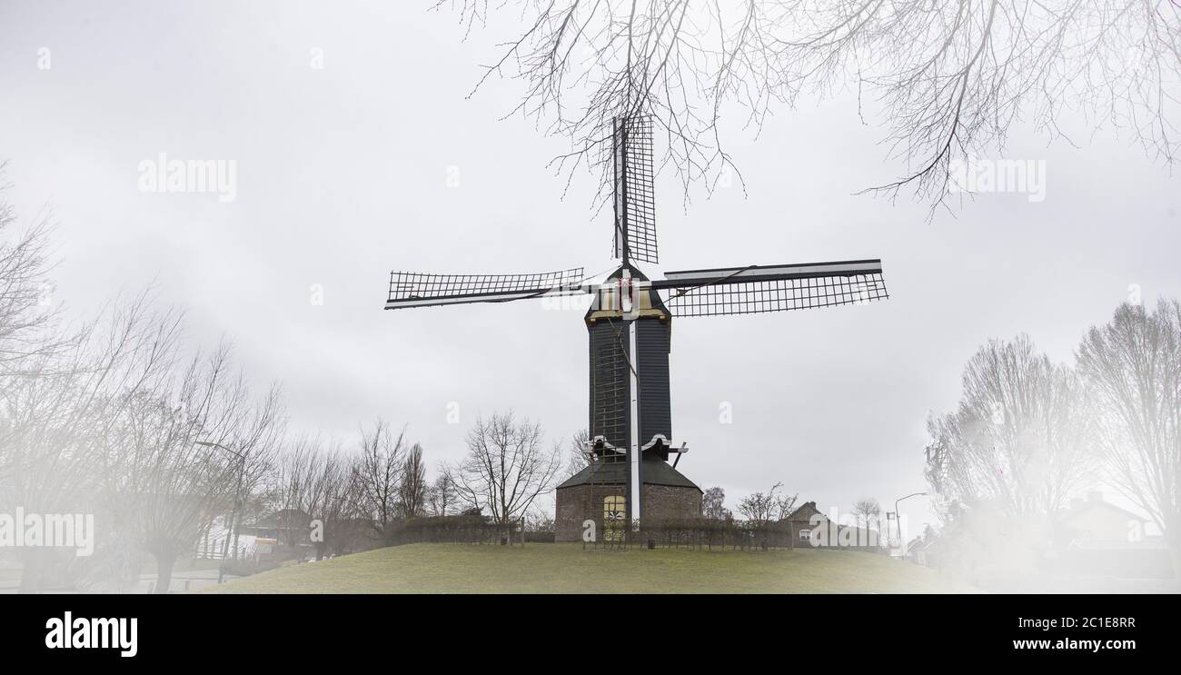Traditional dutch windmill Netherlands Stock Photo - Alamy