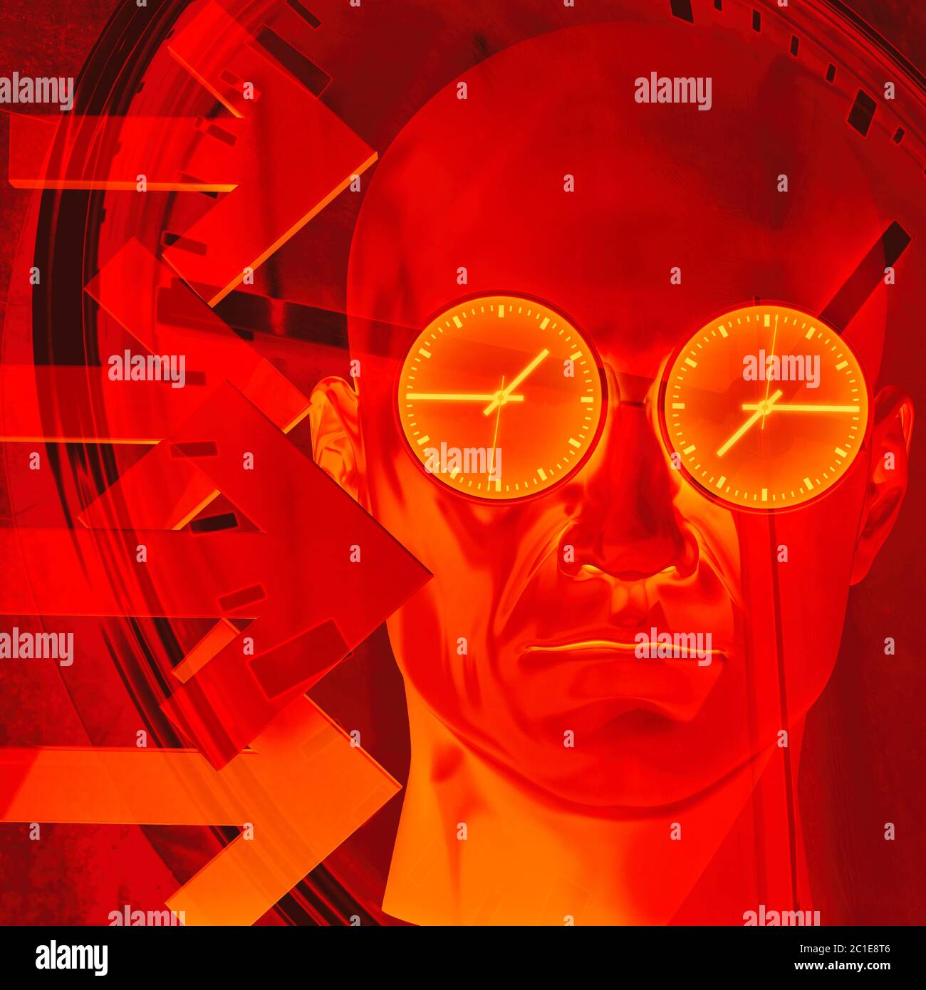 Time Concept 3D Illustration Stock Photo - Alamy