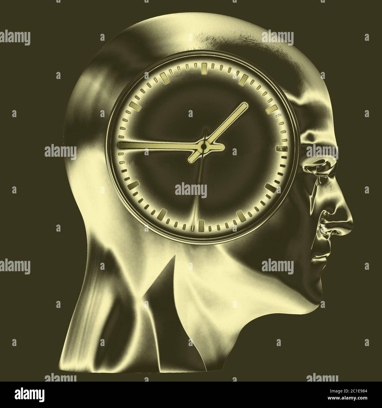 Time Concept 3D Illustration Stock Photo - Alamy