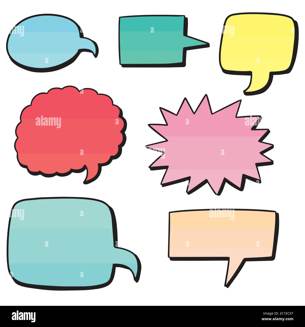 Cartoon comic sign burst clouds speech bubble Stock Vector Images - Alamy