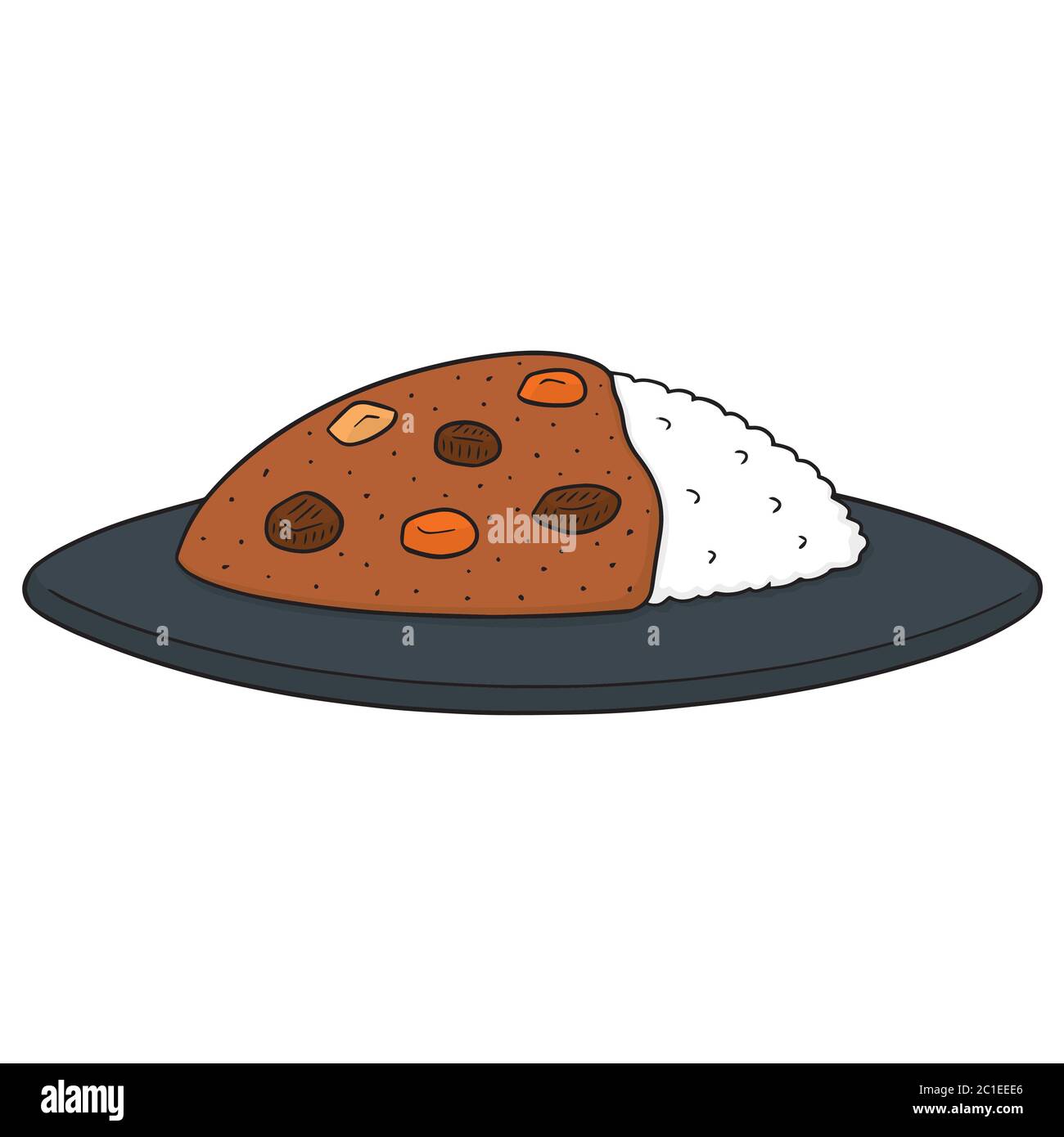 vector of curry rice Stock Vector Image & Art - Alamy