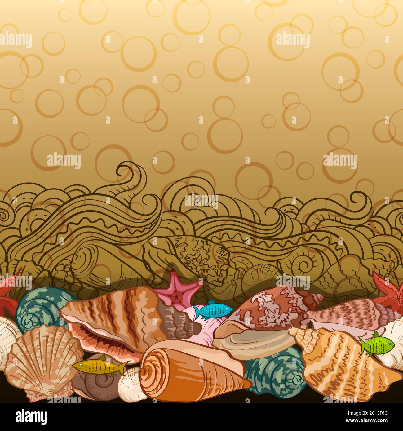 Sea life pattern hi-res stock photography and images - Alamy