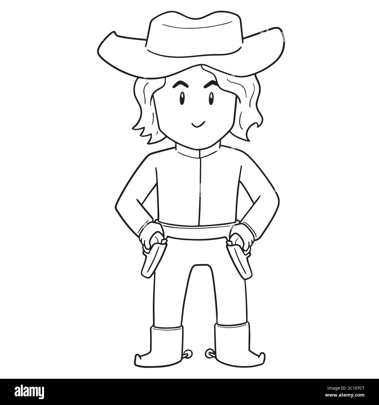 vector of cowboy Stock Vector Image & Art - Alamy