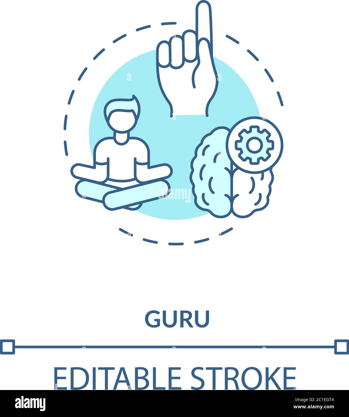 Guru concept icon Stock Vector Image & Art - Alamy