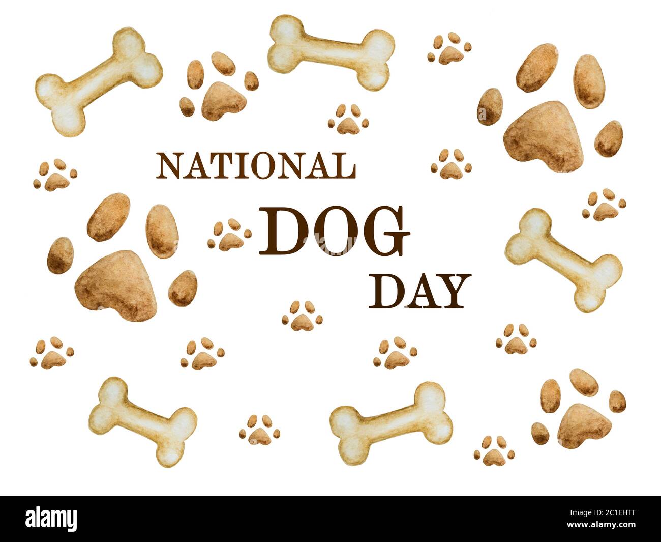 Happy Dog Day. Beautiful card. Close up Stock Photo - Alamy