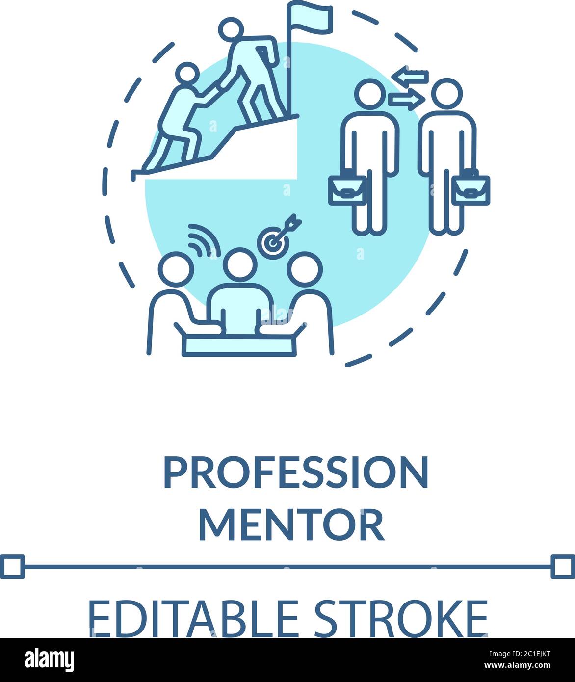 Profession mentor concept icon Stock Vector Image & Art - Alamy