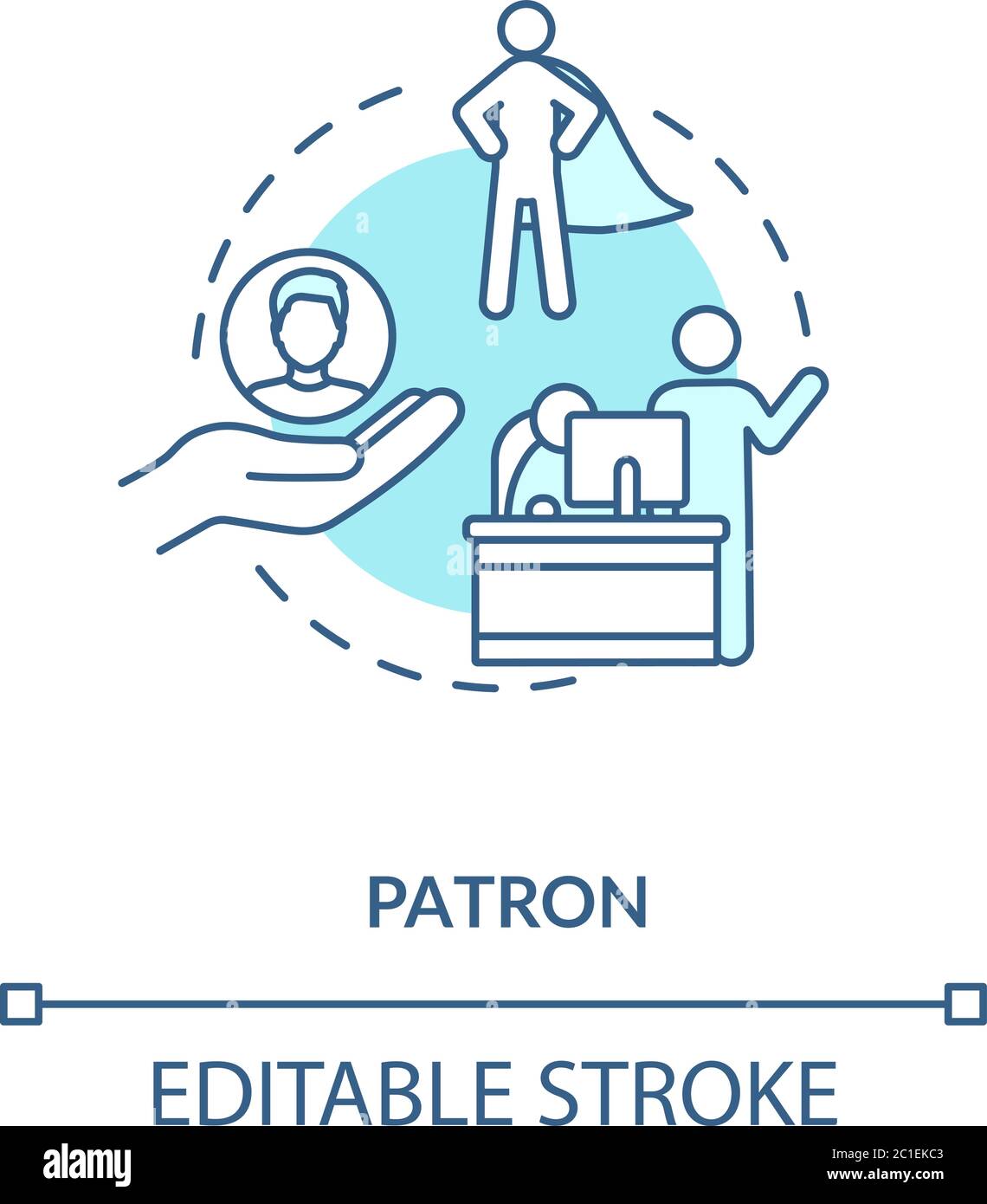 Patron concept icon Stock Vector Image & Art - Alamy