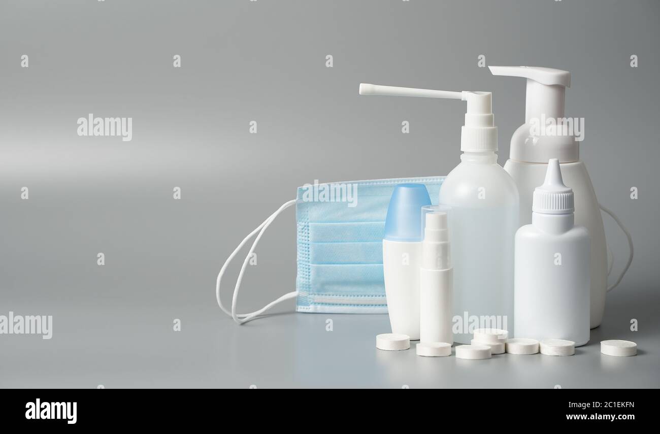 Medical antiseptic and hygiene products, hand sanitizer are used to ...