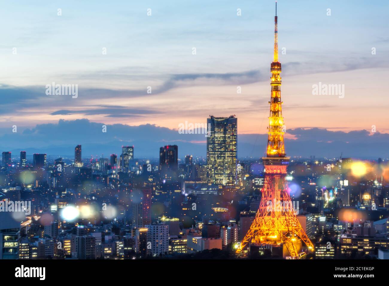 skyline of modern city tokyo Stock Photo - Alamy
