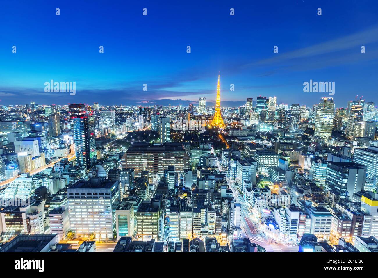 Skyline of modern tokyo hi-res stock photography and images - Alamy
