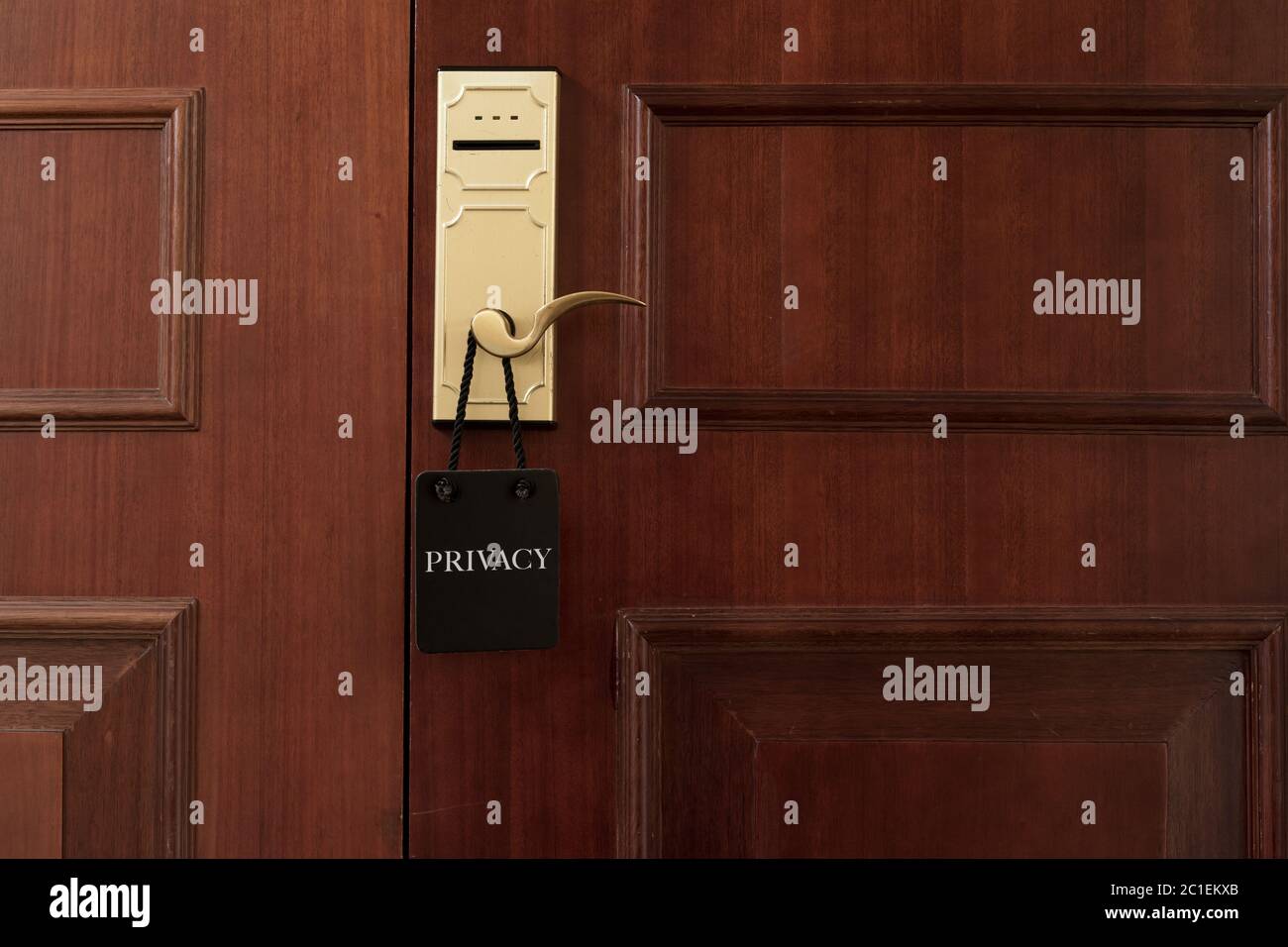 Hotel room door sign hi-res stock photography and images - Alamy