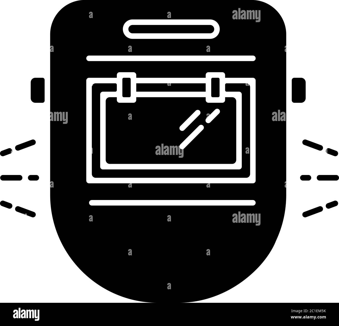 Welder mask black glyph icon Stock Vector Image & Art - Alamy