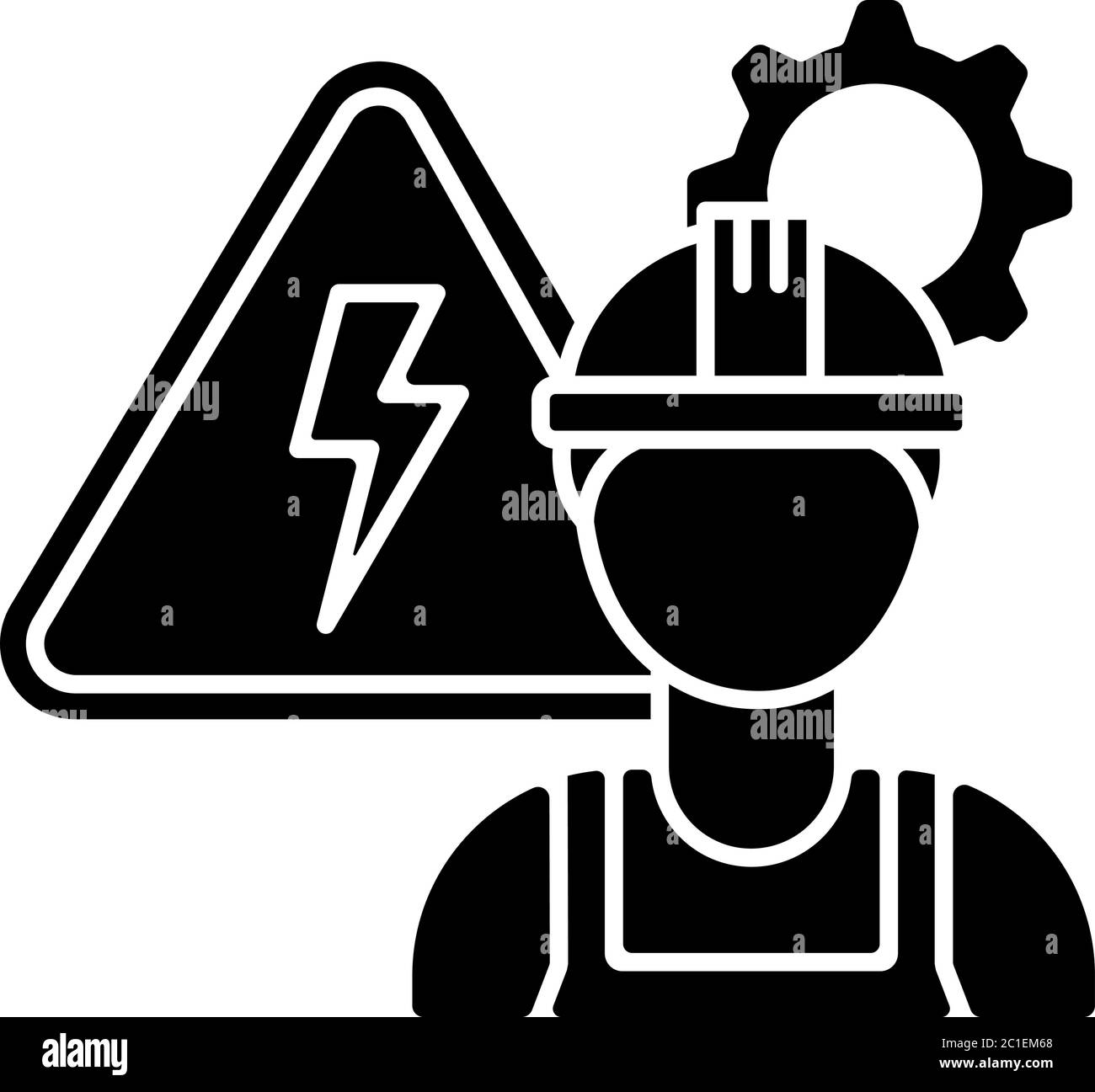 Electrician worker work tester Black and White Stock Photos & Images ...