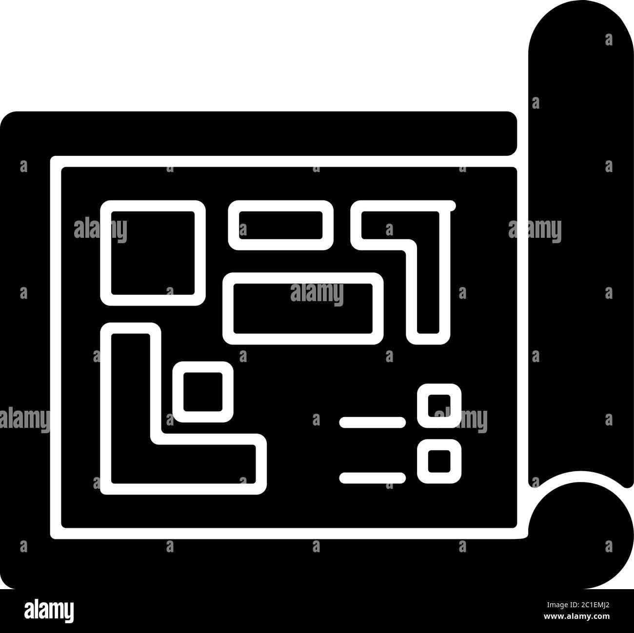 Schematic floor plan Black and White Stock Photos & Images - Alamy