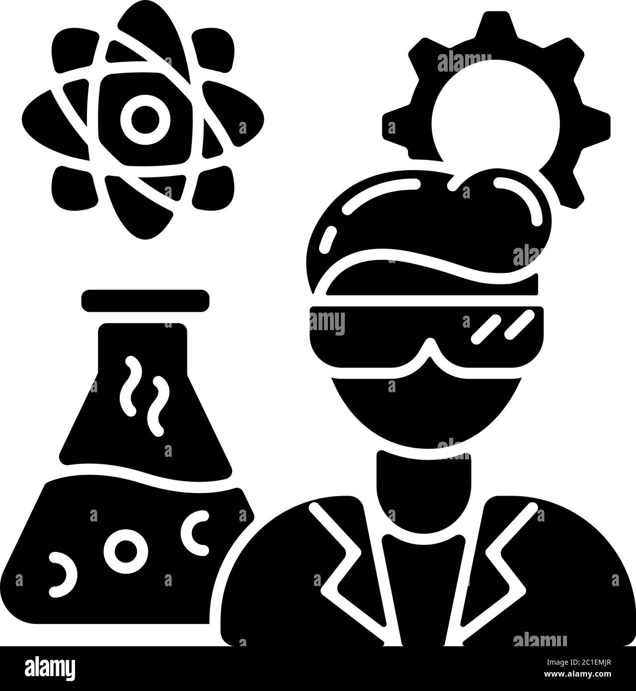 Black chemical engineer Stock Vector Images - Alamy