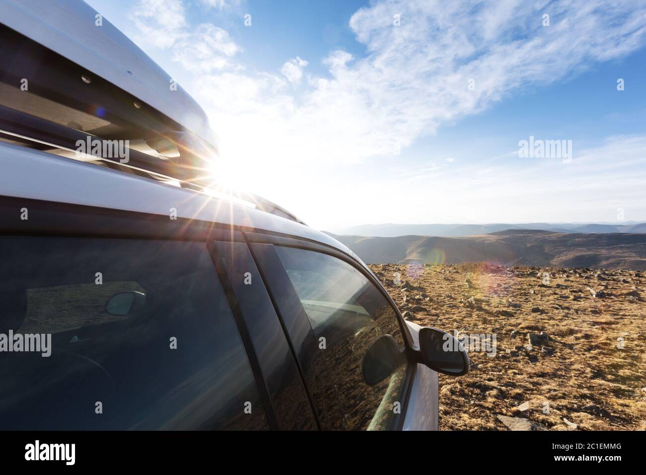 Car trunk roof with sunlight Stock Photo - Alamy