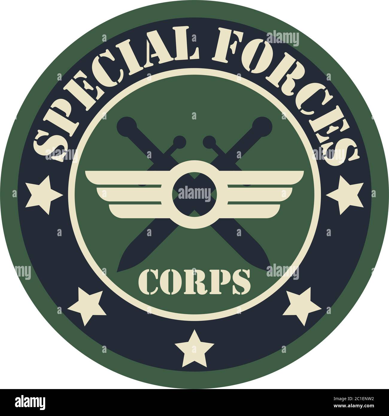 army badge logo with text space for your slogan / tag line, vector ...