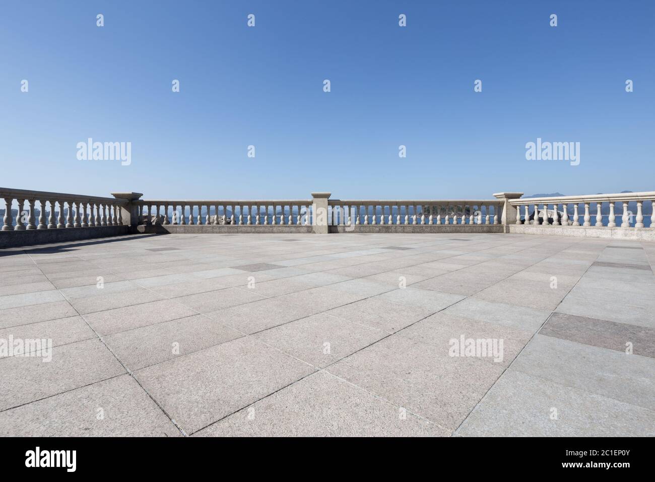 empty ground with modern city skyline Stock Photo - Alamy