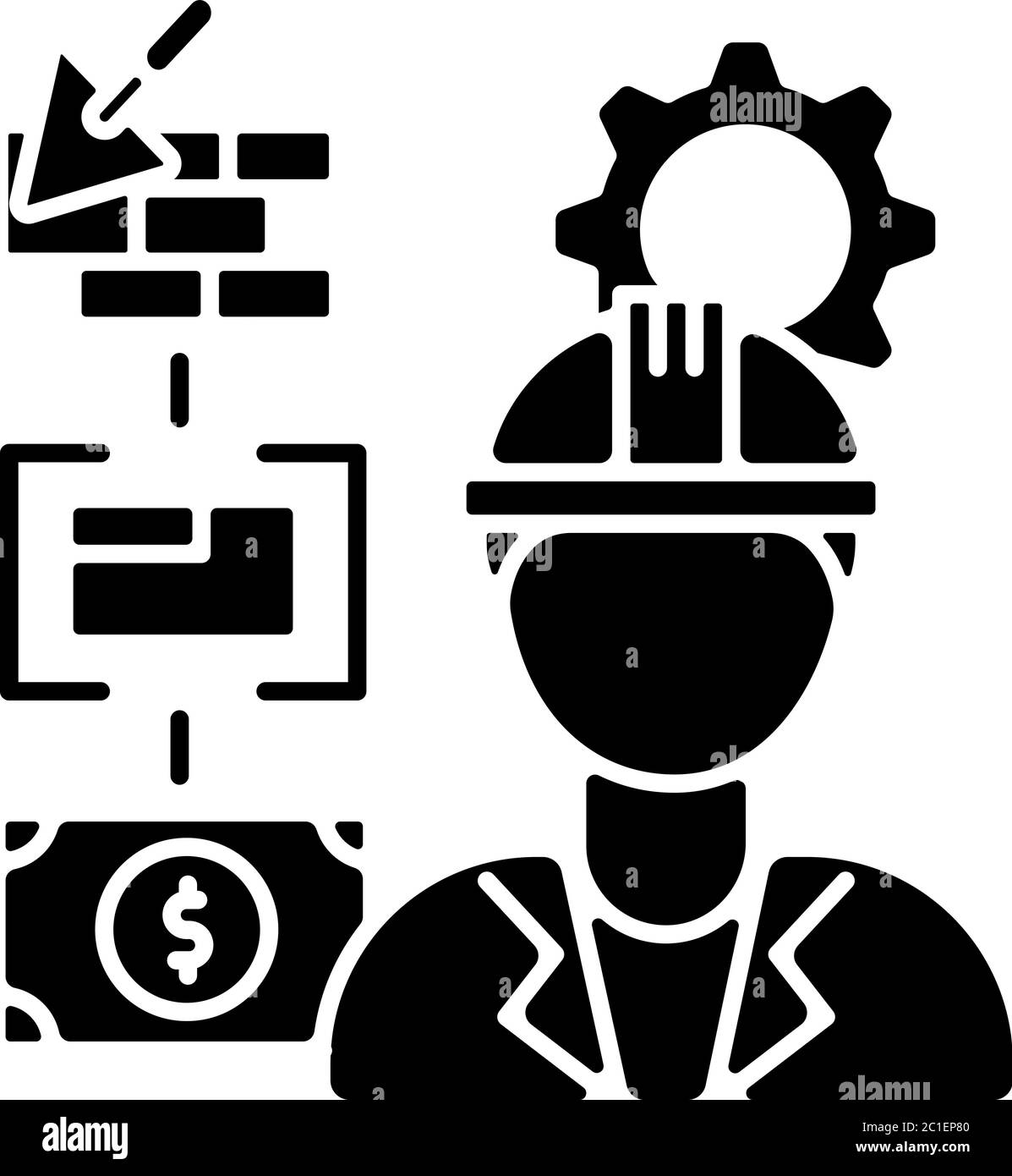 Manufacturing engineer black glyph icon Stock Vector Image & Art - Alamy