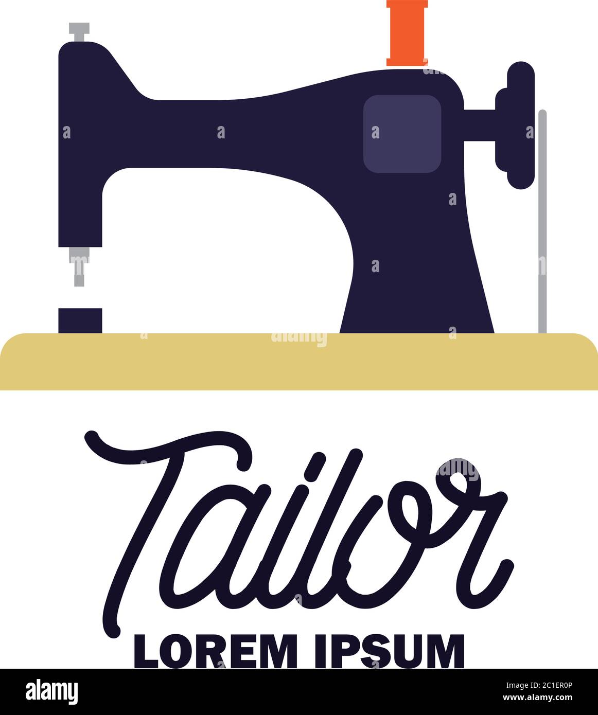 textile logo with text space for your slogan / tag line, vector ...