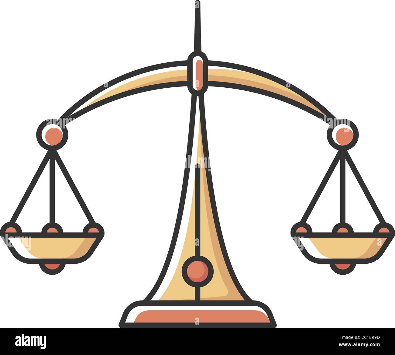 Libra zodiac sign RGB color icon Stock Vector Image & Art - Alamy