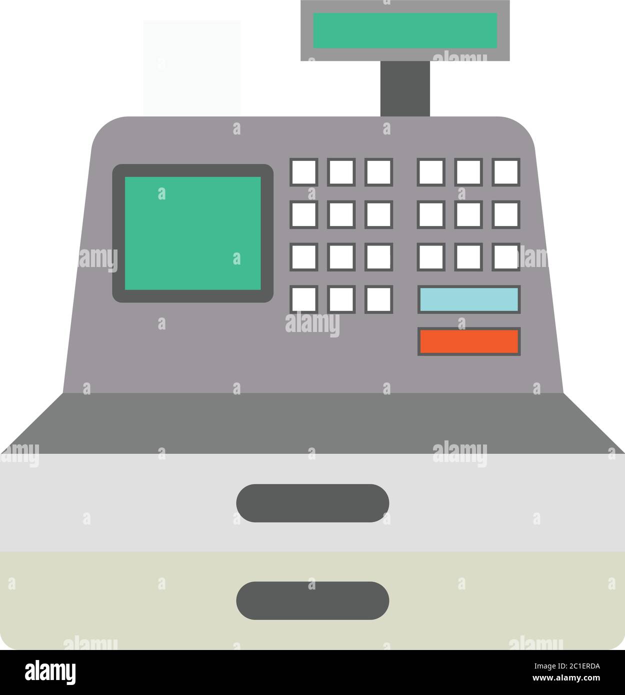 Electronic cash register Stock Vector Images - Alamy