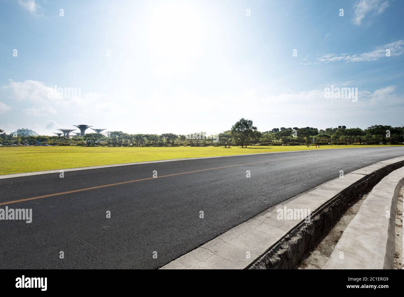 empty asphalt road with landscape Stock Photo - Alamy