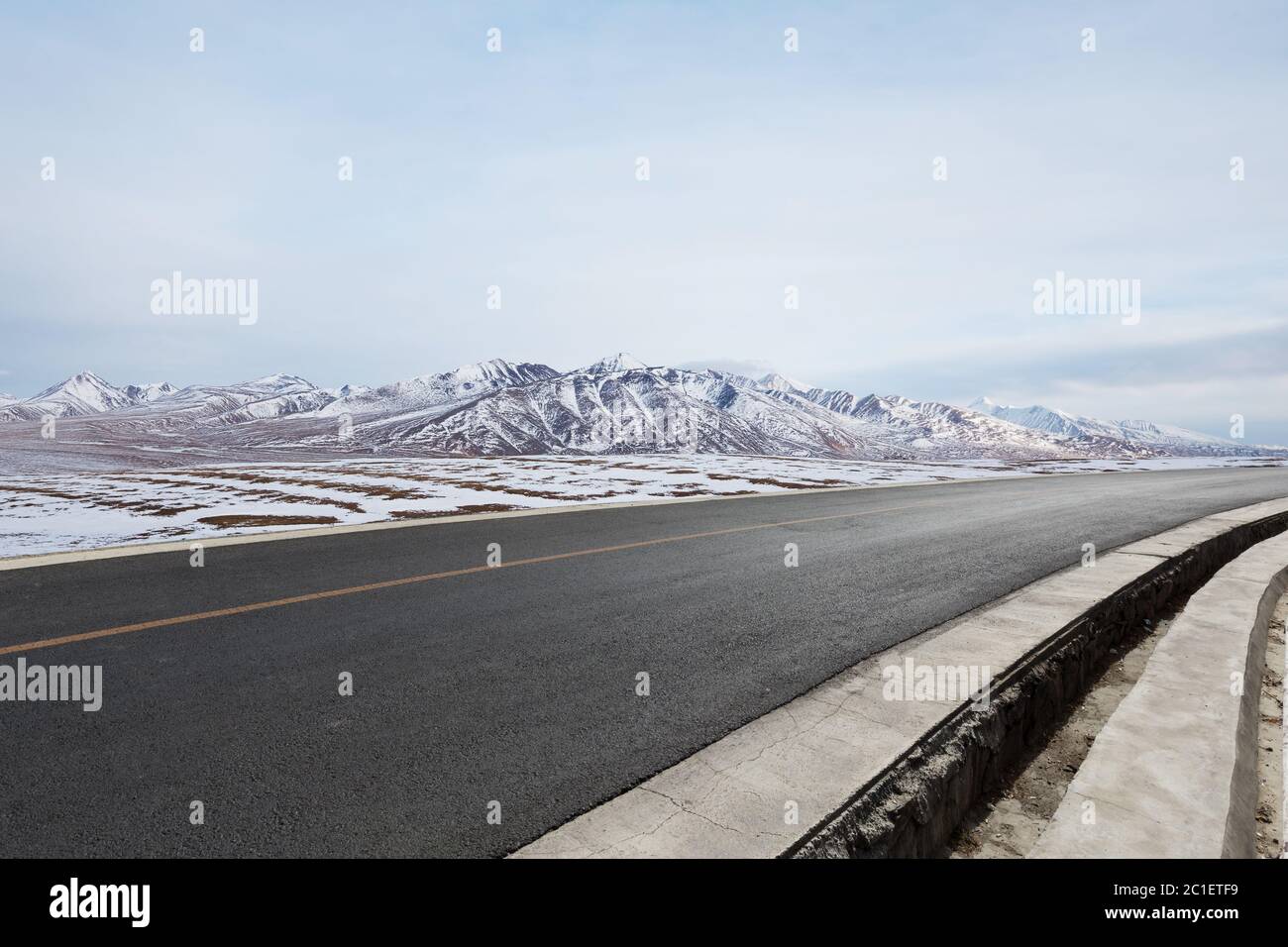 empty asphalt road with landscape Stock Photo - Alamy