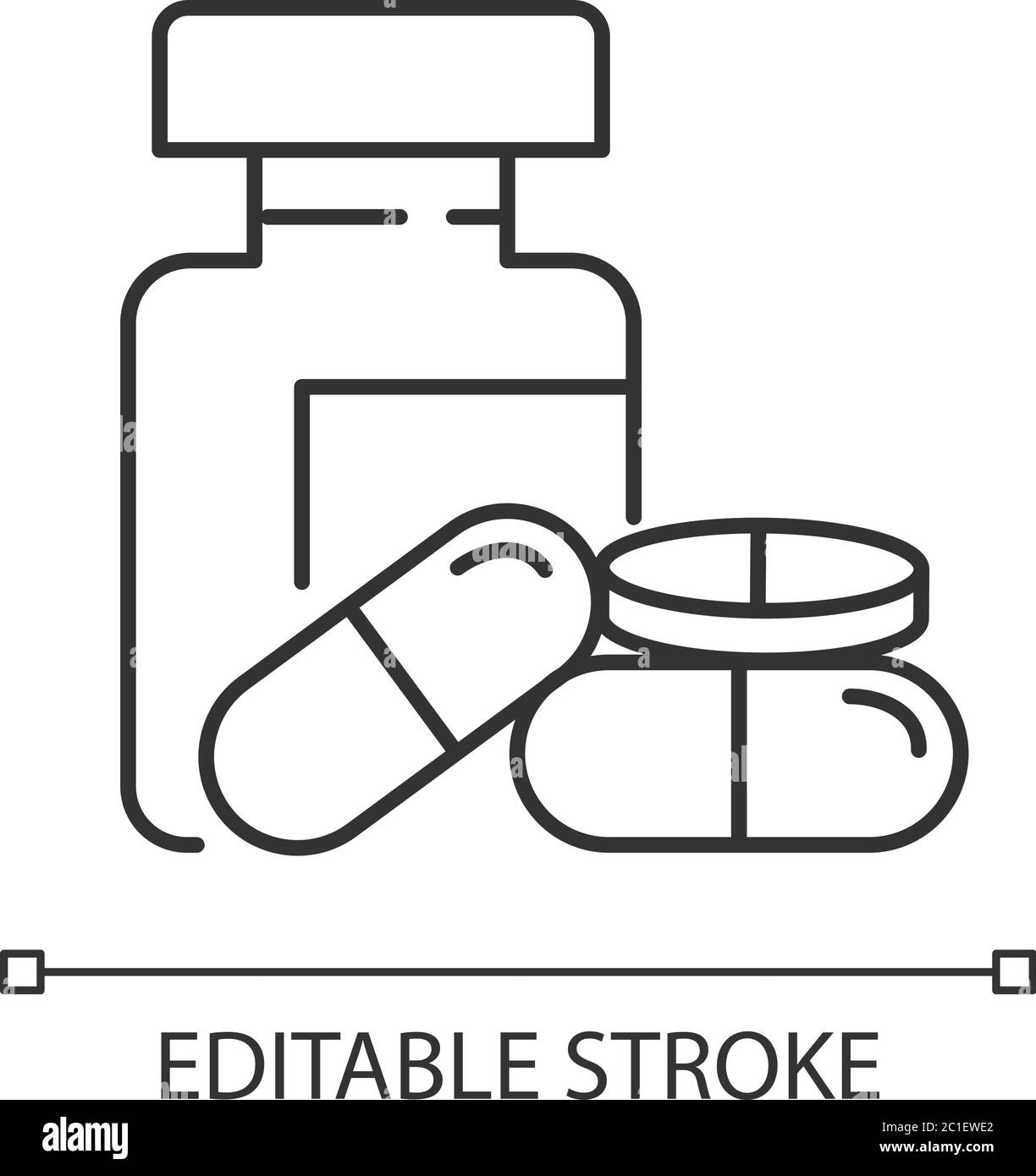 Pharmacy pixel perfect linear icon Stock Vector Image & Art - Alamy