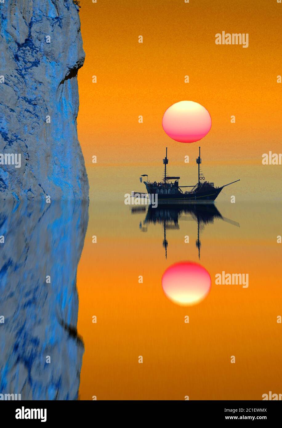 Collage with sun hi-res stock photography and images - Alamy