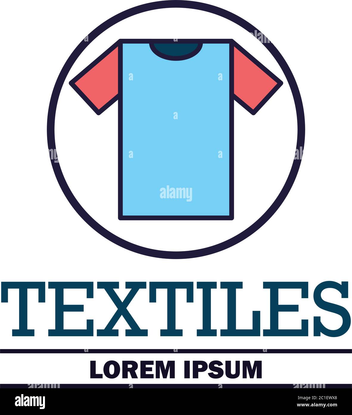 textile logo with text space for your slogan / tag line, vector ...