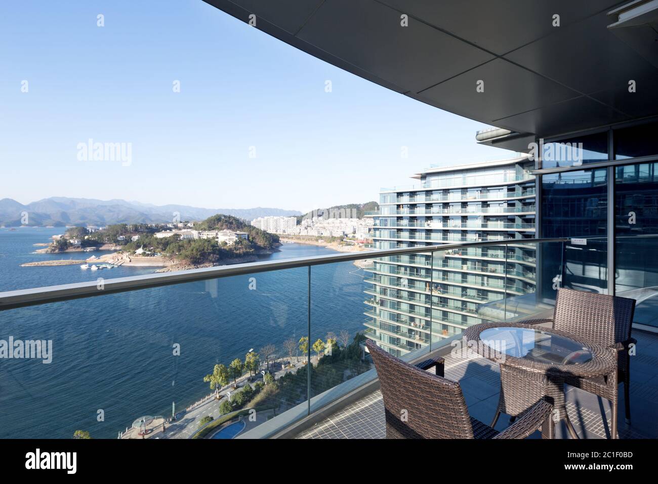 balcony with landscape Stock Photo - Alamy