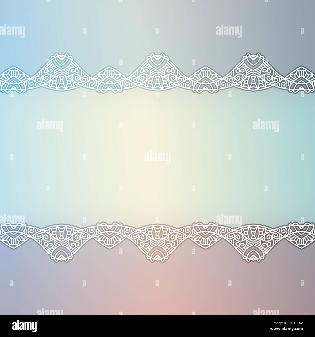 Gradient color background with white ornamental line decoration ...