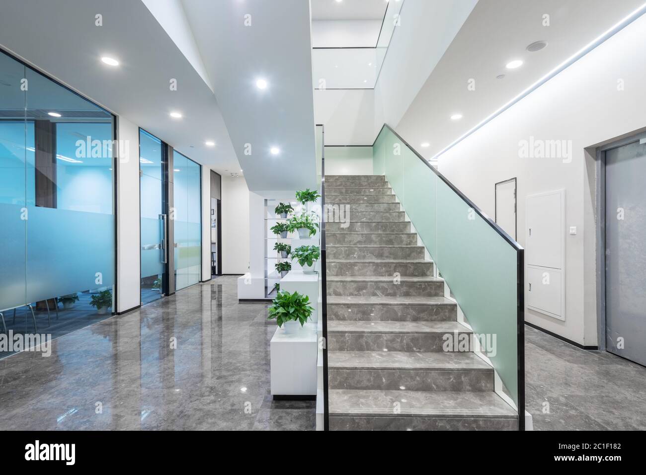 staircase in office Stock Photo - Alamy