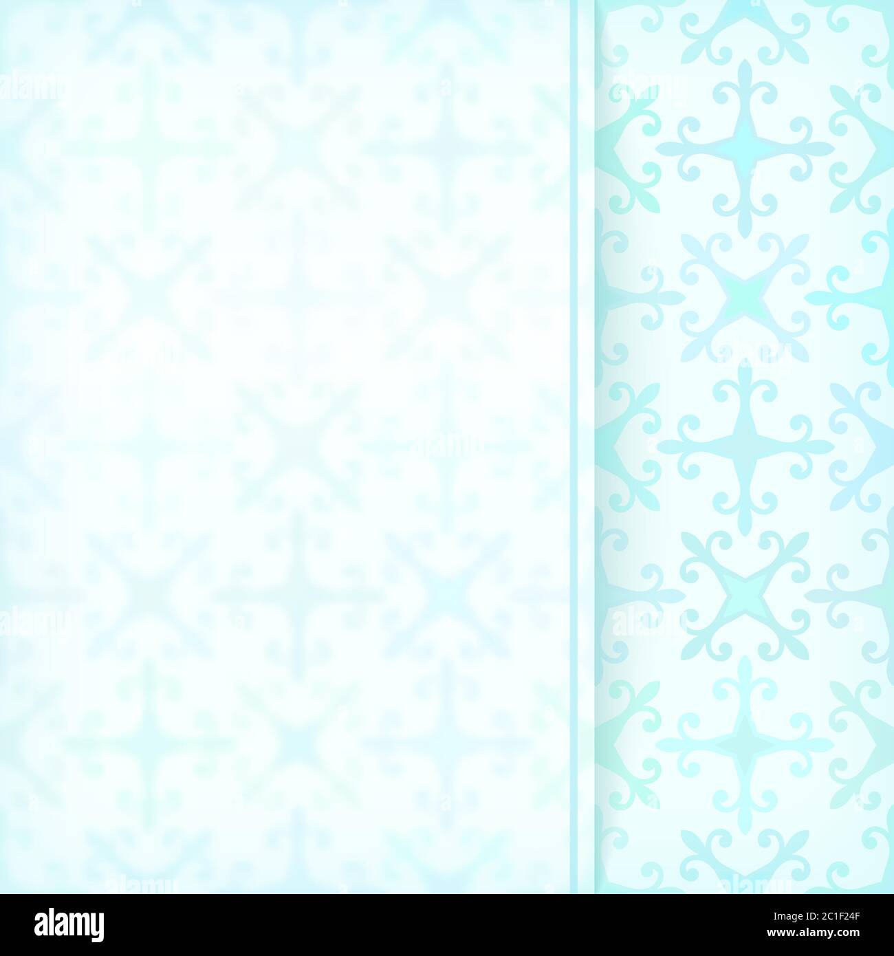 Template for design, Transparent white banner on square ornamental ...