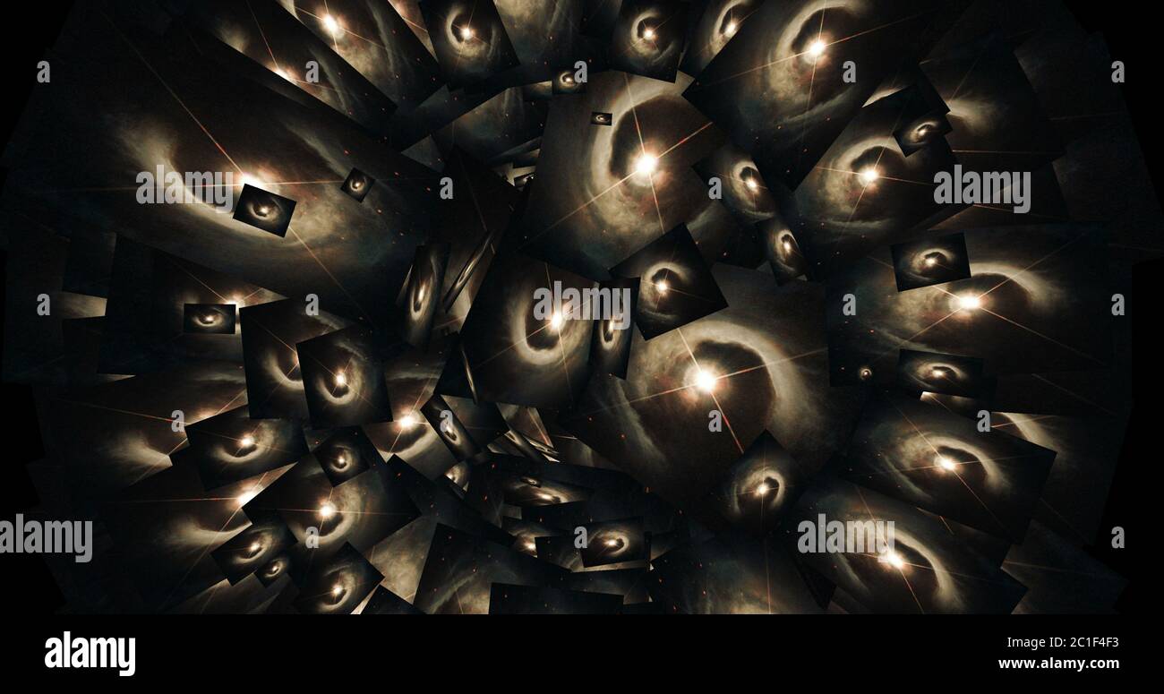 Digital Collage of a kaleidoscopic Space Scene - Elements of this Image ...