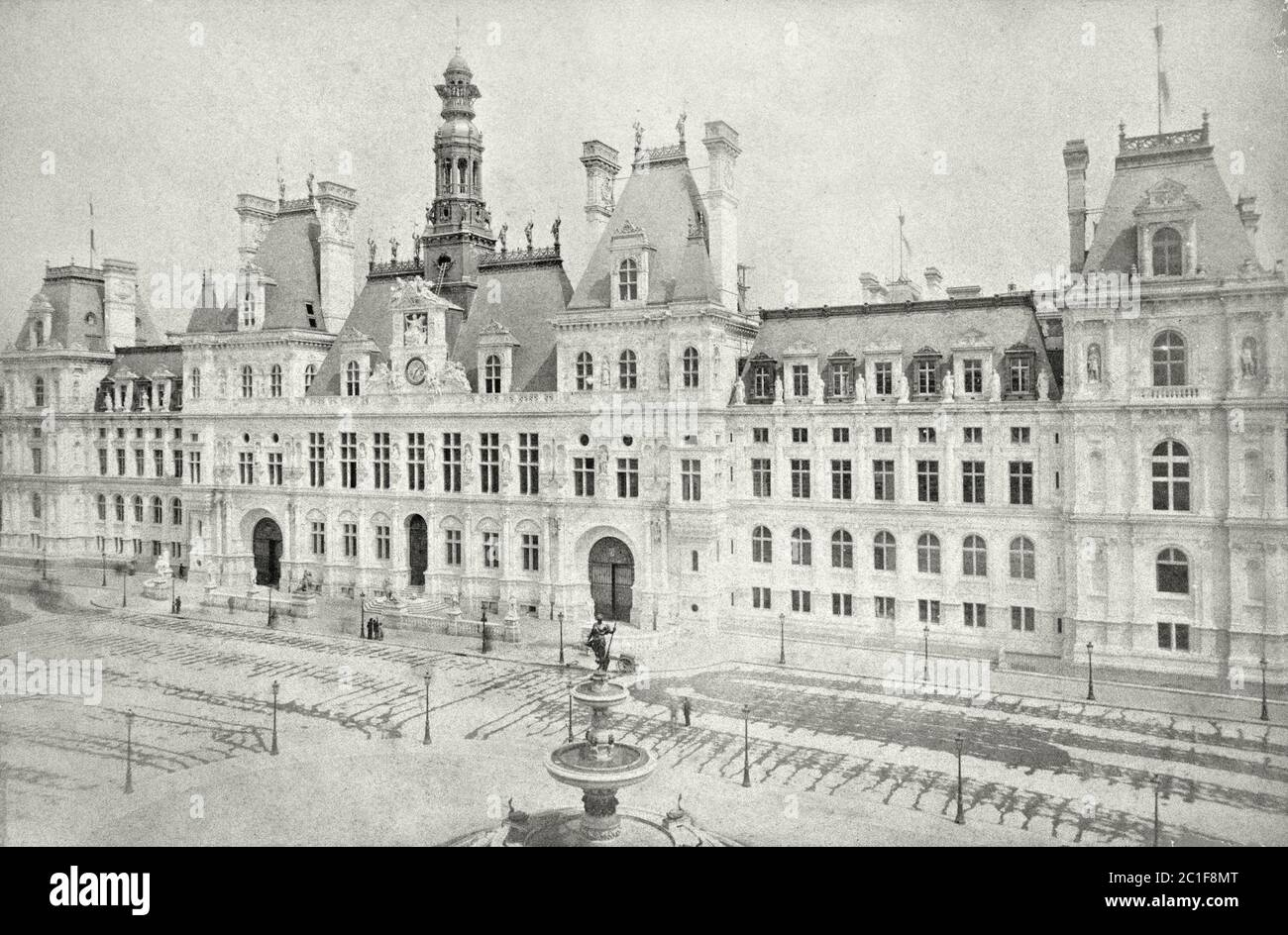 City Hall. Paris. France. Rebuilt in 1874-1882 by Ballu and Deperthes ...