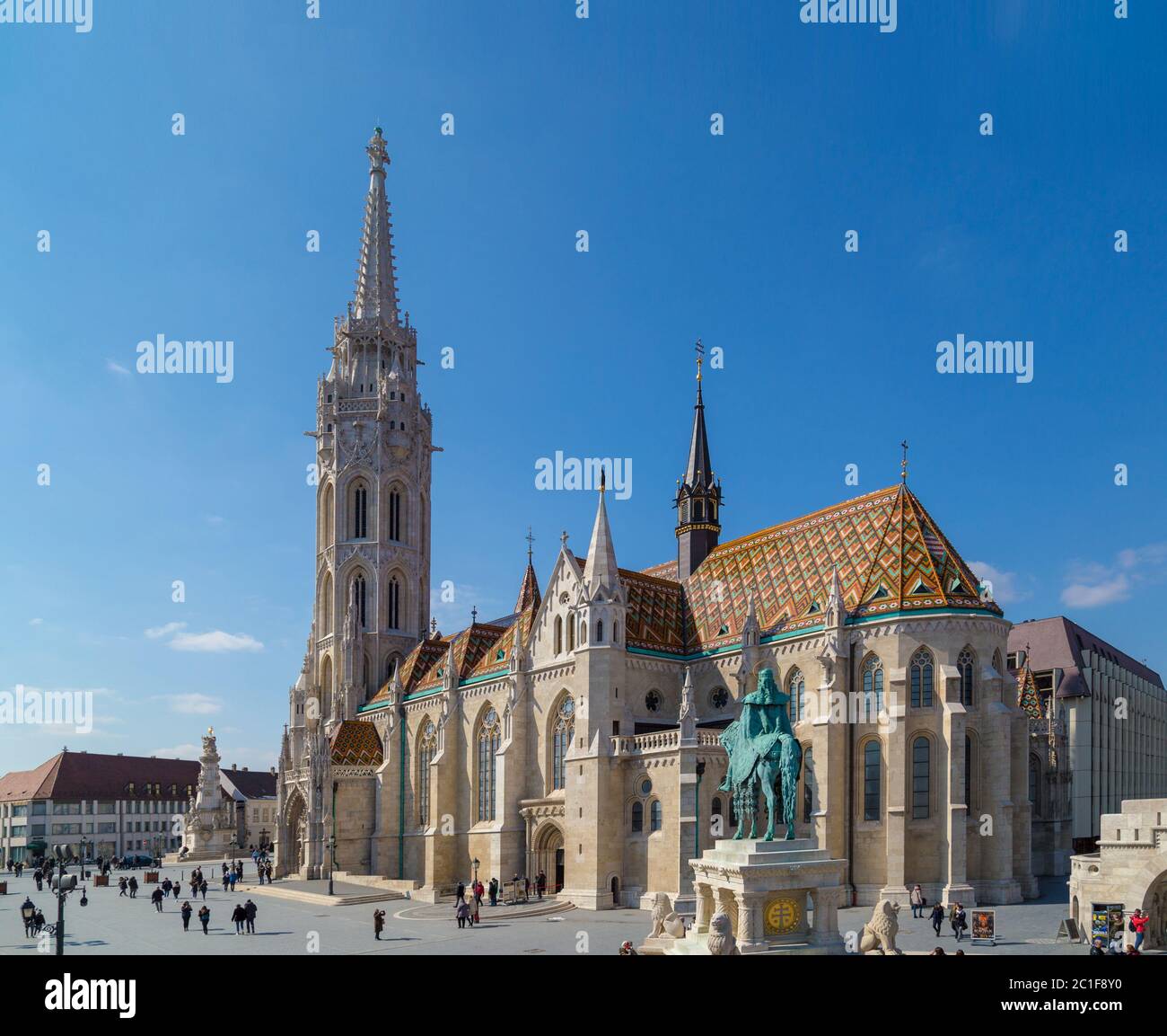 St. Matthias Church in Budapest. One of the main temple in Hungary ...