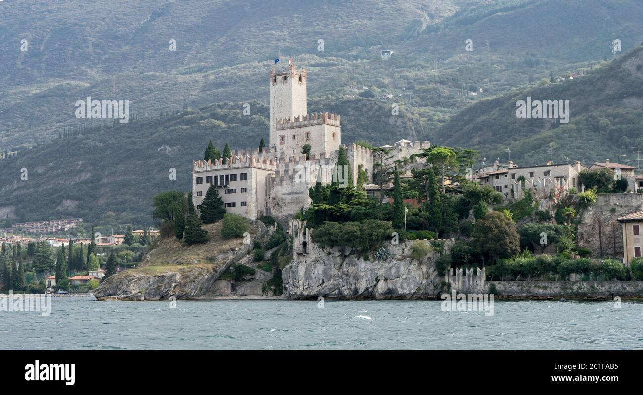 Rocca Scaligera in Malcesine Stock Photo - Alamy