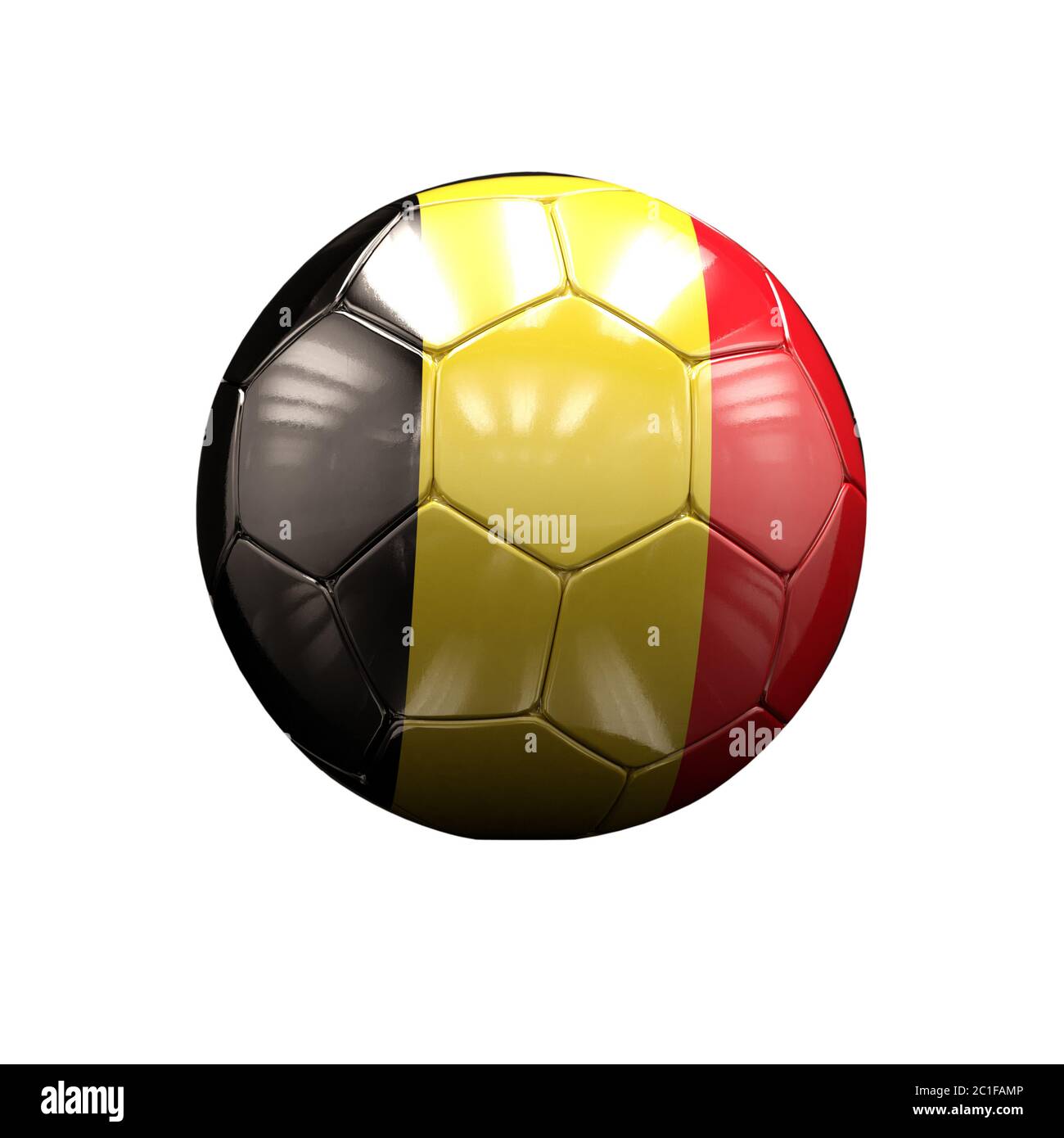 3d Soccer Ball with Belgium Flag Illustration Stock Photo - Alamy