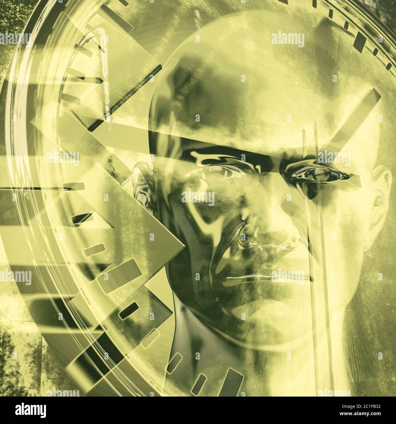 Time Concept 3D Illustration Stock Photo - Alamy