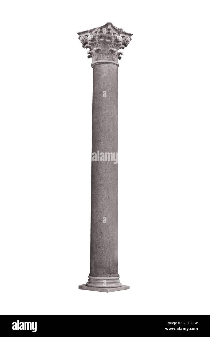 Corinthian Column Isolated Photo Stock Photo - Alamy