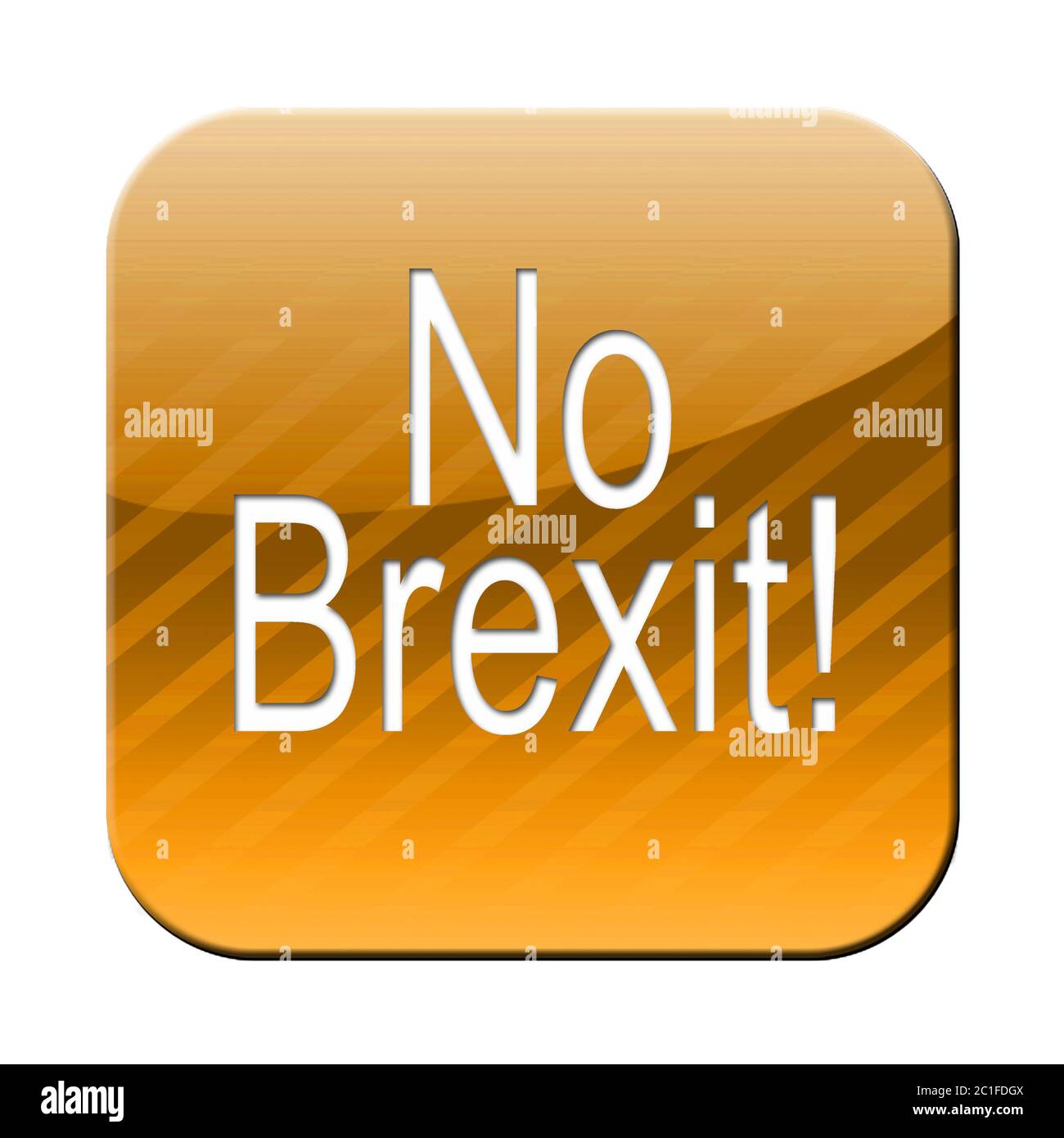 no brexit - 3D button - symbol Stock Photo - Alamy