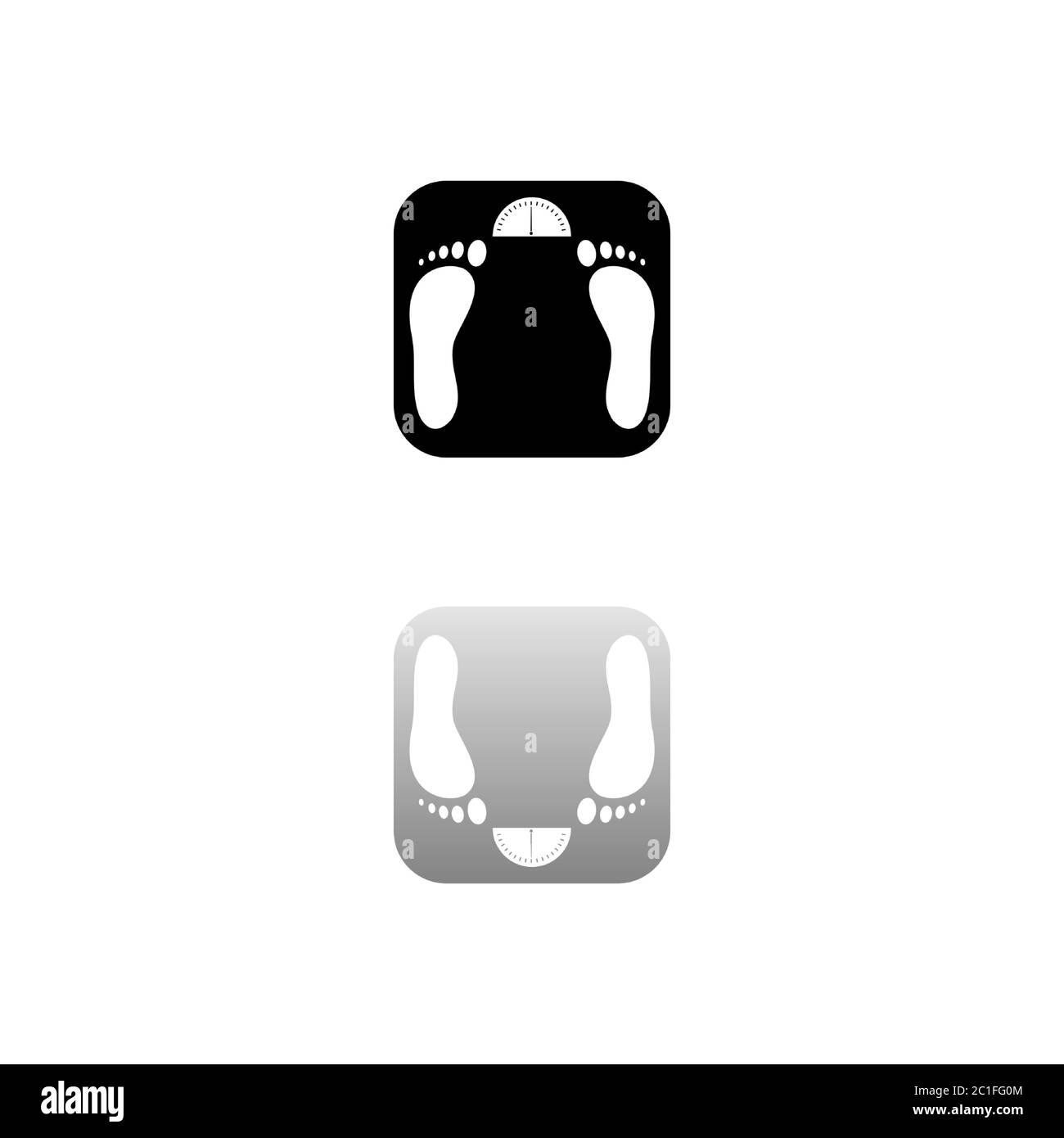 Weight Icon in trendy flat style isolated on white background. Mass ...